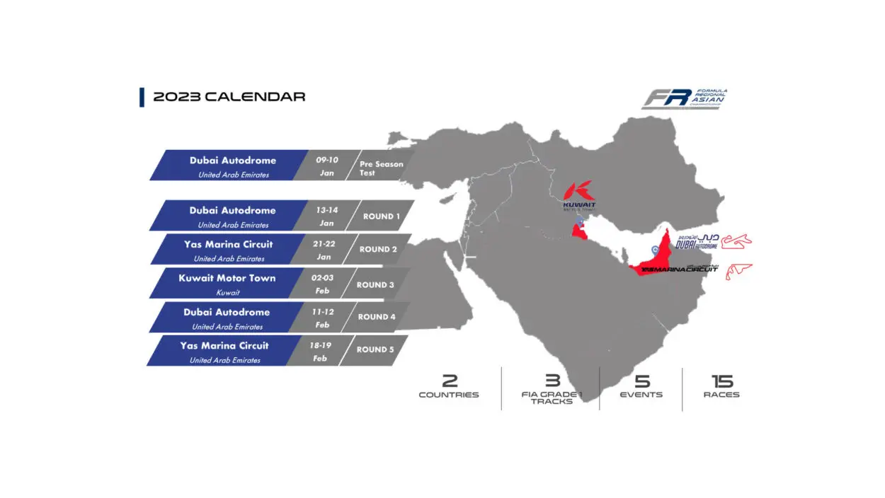 Formula Regional Asian Ed F4 Uae Annunciano Il Calendario Provvisorio